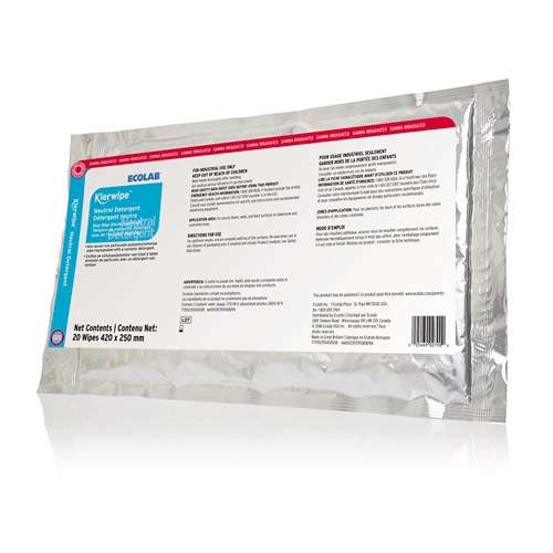 Product: KLERWIPE NEUTRAL DETERGENT - 10 packs-20 mop wipes (1 bag)